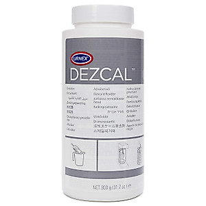 Urnex Dezcal Coffee and Espresso Machine Descaler Activated Scale Remover - 900g Bottle - Fast Effective Descaling Of Boilers and Heating Elements Faucets Spray Heads Milk Systems