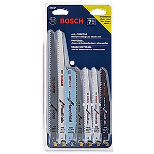 BOSCH RAP7PK 7-Piece Reciprocating Saw Blade Set