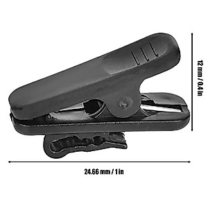 Earphone Wire Clips 20 Pcs Headphone Clip for Shirt Earphone Cable Clip Headphone Mount Cable Clothing Clip for 1.5 mm Diameter Round Wire