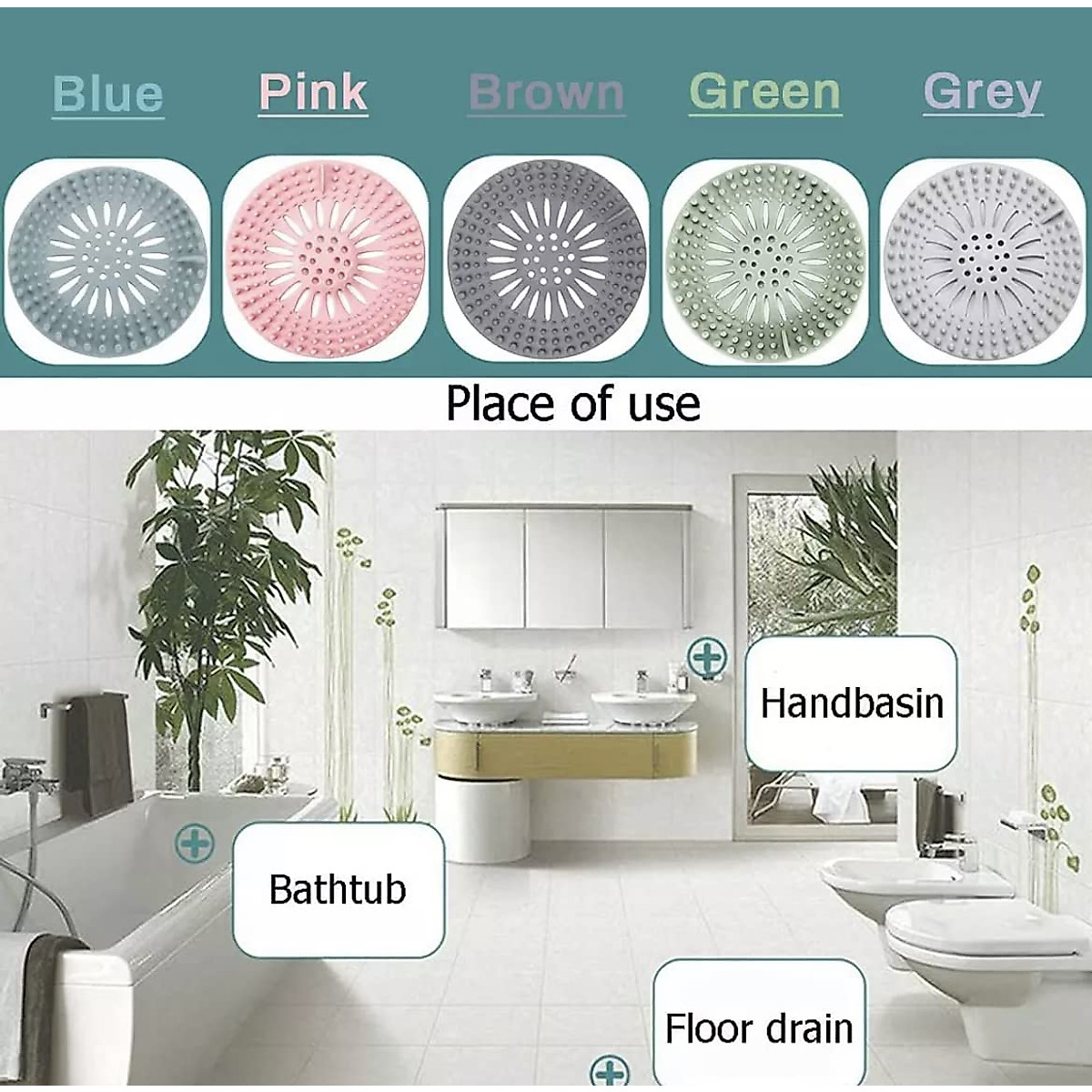 HAIR CATCHER, 5.4*5.4*0.12 INCHES