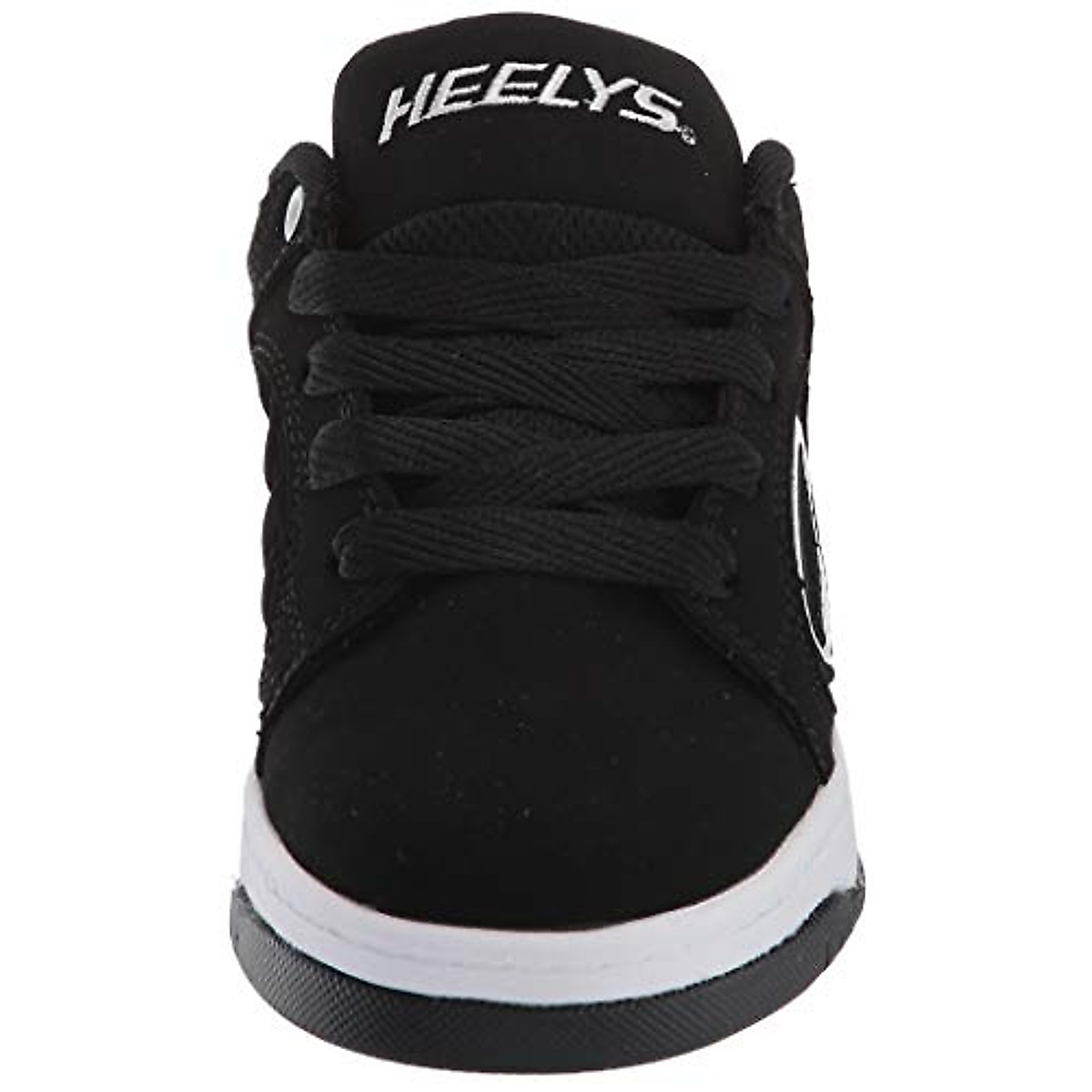 Heelys Boys' Voyager Tennis Shoe, Black/White, 4 M US Big Kid