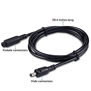 TORCHSTAR 39 Inches Interconnect Cable, Gun Safe Lighting Kit Extension Cable, Under Cabinet Light Extension Cord, LED Under Cabinet Lighting Accessories, Pack of 4