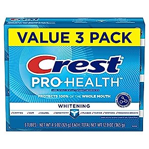 Crest Pro-Health Whitening Toothpaste (4.3oz) Triple Pack