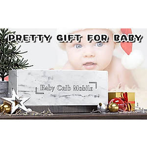 FEISIKE Baby Mobile for Crib with 3 Modes Musical Box,Volume Control,12 Lullabies,Animal Nursery Crib Toys for Newborn Ages 0 and Older,23 Inches Baby Mobile Arm Clip on