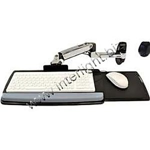Ergotron 45-246-026 LX Wall Mount Keyboard Arm - Keyboard/Mouse arm Mount Tray - Wall mountable - Polished Aluminum