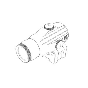 Monstrum Ghost 3X Red Dot Magnifier with Flip-to-Side Mount | Black