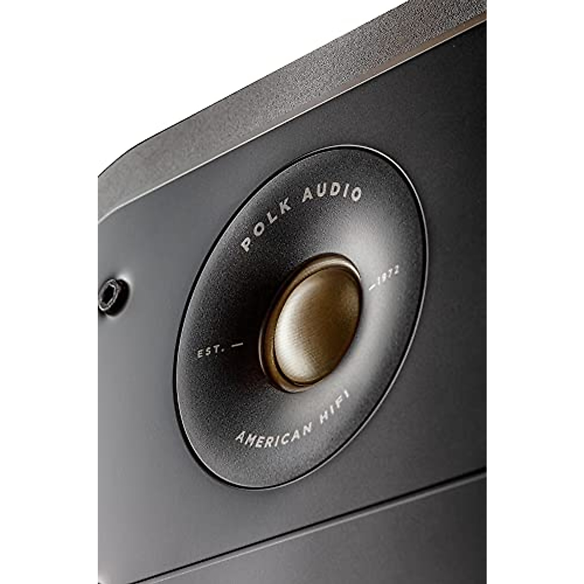 Polk Signature Elite ES15 Bookshelf Speaker - Hi-Res Audio Certified, Dolby Atmos & DTS:X Compatible, 1" Tweeter & 5.25" Woofer, Power Port Technology for Effortless Bass (Pair, Stunning Black)