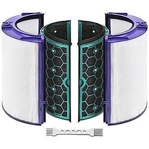 Replacement True Hepa Filter for Dyson HP04 TP04 DP04 TP05 DP05, Purifier Fan Sealed Two Stage 360° Filter System Pure Cool Purifier Fan HEPA Filter & Activated Carbon Filter