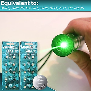 20 x LOOPACELL AG4 LR626 377 1.5V Alkaline Watch Batteries