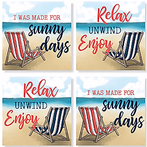 Carson Sling Chair Set Square House Coaster Set