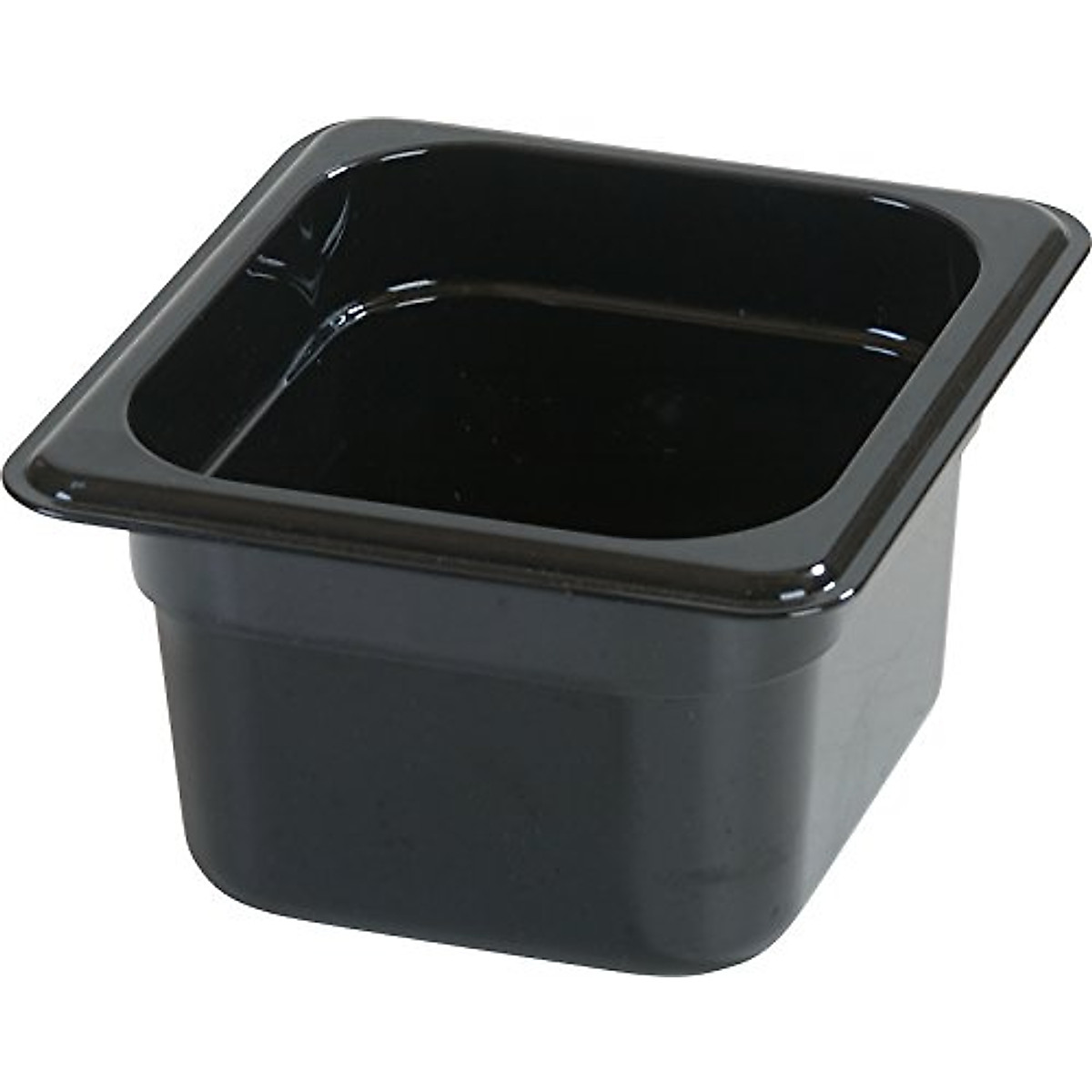 Carlisle FoodService Products 3068403-E Plastic Food Pan, 1/6 Size, 4 Inches Deep, Black
