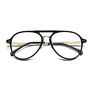 Carrera 1118/G Aviator Prescription Eyewear Frames, Black Red, 55mm, 17mm