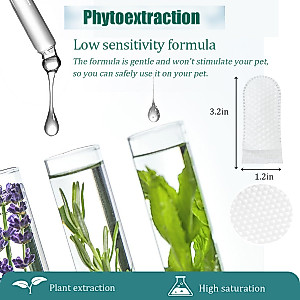 Qiveaory Pet Ear Wipes Kit Cat and Dog Ear Cleaner Wipes Multipurpose Grooming 50Pcs Finger Wipes+150Pcs Cleansing Pads+56Pcs Gourd Shaped Cotton Swabs Odor Control Reduce Dirt and Itch Relief