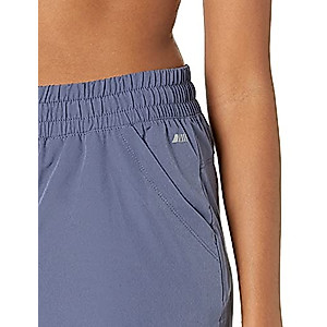 Amazon Essentials Women's Studio Woven Stretch Short, Blue Nightshadow, Large