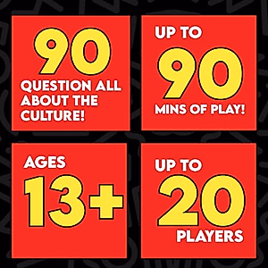Urban Trivia Game Party Pack Bundle. Multi-Generational Black Card Game. Movies, TV, Growing Up Black + Music Trivia. Black Party Game Fun for Adults & Families.