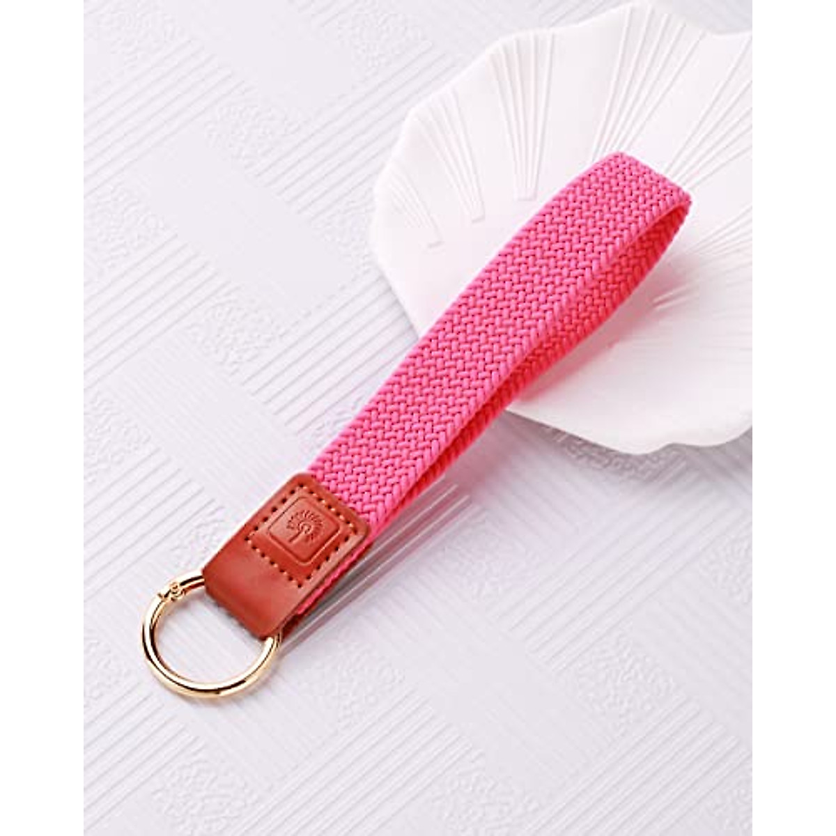 PikPok Mart Wristlet Keychain Lanyard, Stretchy Wrist Lanyard Key Chain Strap, ID Badge Wallet Holder