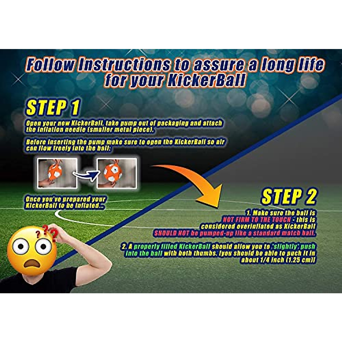 Kickerball Swerve and Curve Size 4 Soccer Ball, Soccer Training Ball with Special Panels to Play Like A Pro, Outdoor and Indoor Soccer Ball, Fun Soccer Ball for Kids and Adults