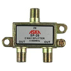 AirTV Anywhere | 3ft Cat5e UTP Cable & ASKA TV Coaxial Cable Splitter | Bonus $25 SlingTV Credit