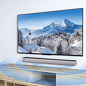 BINNIFA Sound Bar for TV,Sound Bar, Soundbar for TV, Wired&Wireless Bluetooth 5.0 Speakers for TV,HDMI/Opt/Aux/USB, 32 inch,Wall Mountable Easy Set,Surround Sound System for TV&Home Theater