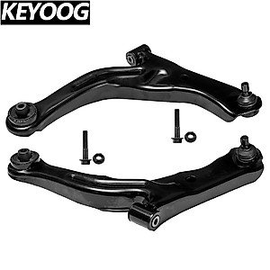 KEYOOG 2Pcs Front Lower Control Arm and Ball Joint Assembly For 2005-12 Ford Escape,2005-2011 Mazda Tribute,05-11 Mercury Mariner K80399 K80400 Driver & Passenger Side Suspension