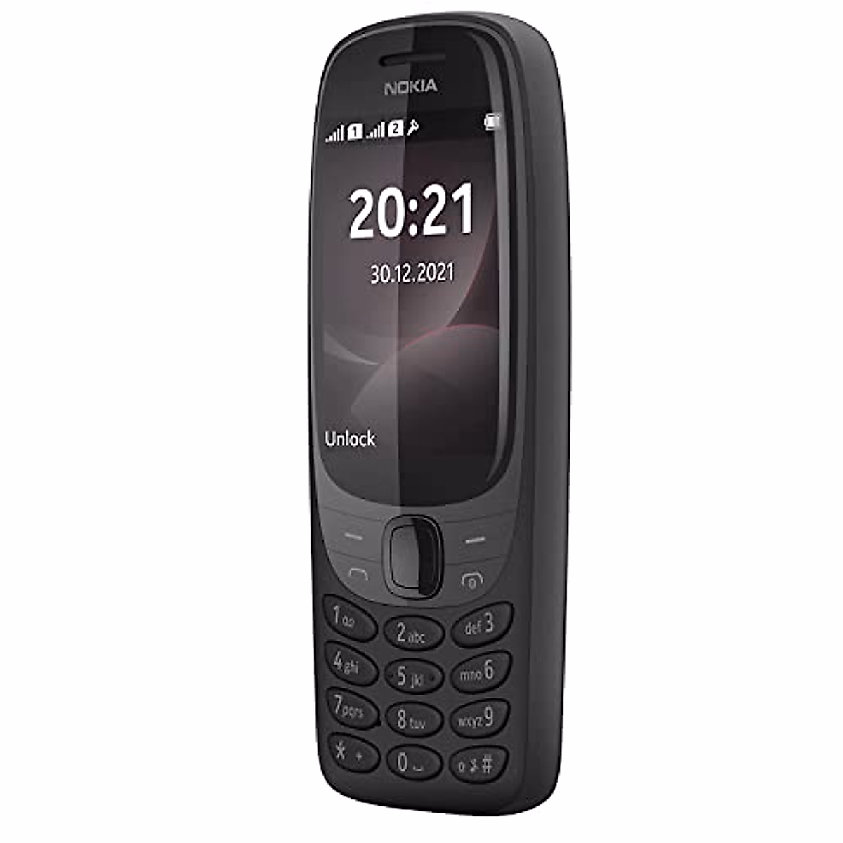 Nokia 6310 (2021) Dual-SIM 8MB ROM + 16MB RAM (GSM Only | No CDMA) Factory Unlocked 2G GSM Cell-Phone (Black) - International Version