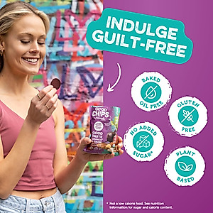 Good Chips Beet & Yacon - Crispy, Baked, No Oil, No Added Salt - Organic, High Fiber, Prebiotic Superfood - Healthy, Vegan Snack - 0.7 oz, Pack of 12