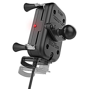 RAM MOUNTS Tough-Charge with X-Grip Tech Waterproof Wireless Charging Holder RAM-HOL-UN12WB with B Size 1" Ball