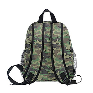 AUUXVA Kids Backpack Military Camo Camouflage School Bag Kindergarten Toddler Preschool Backpack for Boy Girls Children