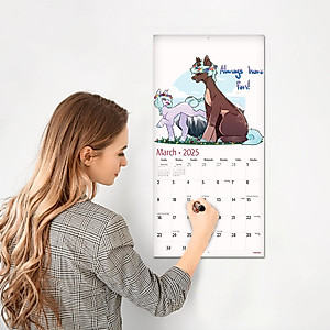 RED EMBER Baby Animals 2023 Hangable Monthly Wall Calendar | 12" x 24" Open | Thick & Sturdy Paper | Giftable | Kids Adorable Animals