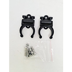 Pactrade Marine Boat Canoe Kayak Pair Of Black Folding Paddle Clip Kit
