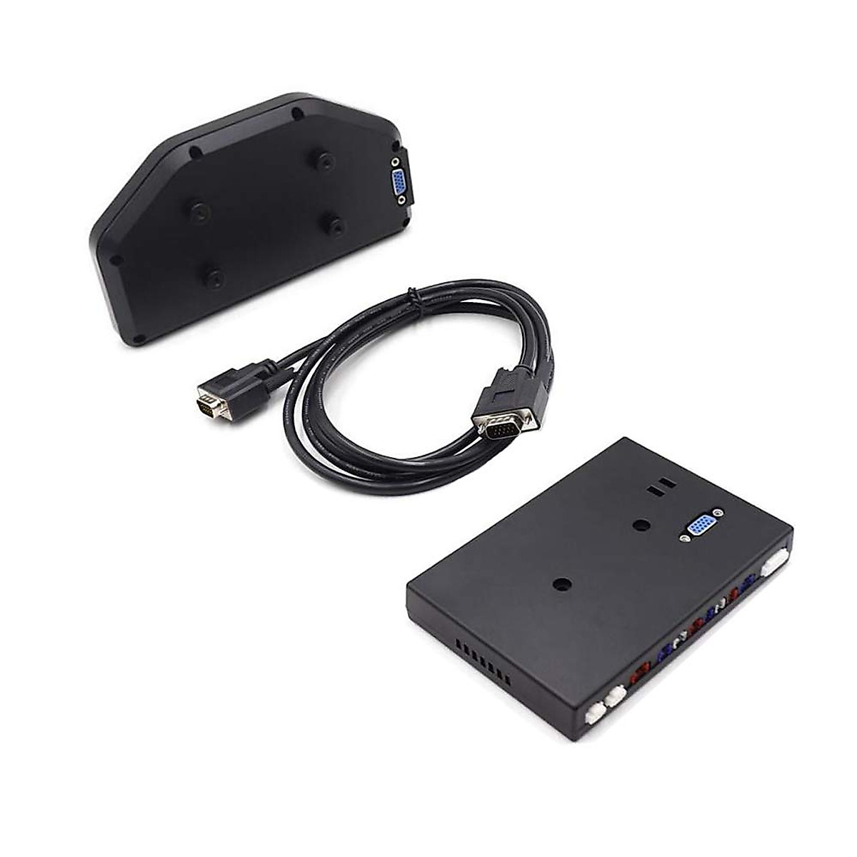 DEJUN Car Race Dash Dashboard, DO908 Car Combination Gauge Meter Sensor Kit Multifunctional Car Dashboard Dash Display for 12V Racing Car Meter