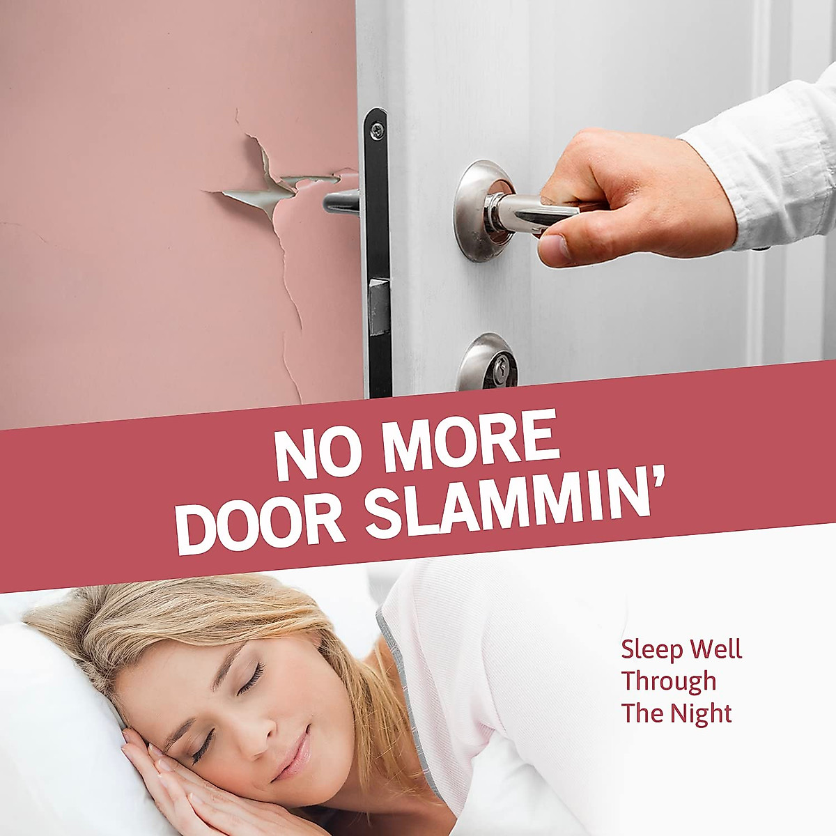 Jack N’ Drill (3 ⅛) Spring Door Stopper 15 Pack | Flexible Heavy Duty Door Stop for Home and Office - Rustproof, Bendable Spring Steel & Durable Rubber Tips