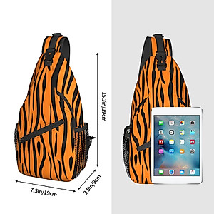 Wildlife Skin Print Sling Bag Chest Bag Wildlife Skin Crossbody Bags For Mens Womens