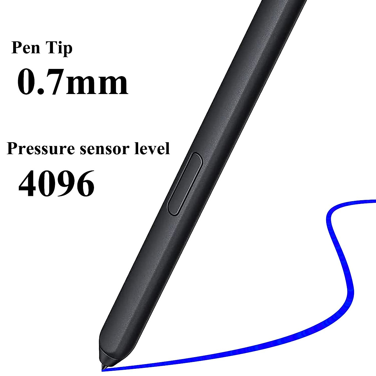 Galaxy S21 Ultra S Pen Replacement with Free Nibs for Samsung Galaxy S21 Ultra 5G Stylus S Pen + 5X Pen Tips/Nibs withoutBluetooth (Phantom Black)