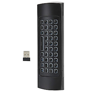 VINGVO Wireless Keyboard, Infrared Sensor Infrared Keyboard, Double Sides Keyboard with Remote Control 2.4G Backlight Gaming Pads for PC, Projectors, TV Boxes, Home Theater