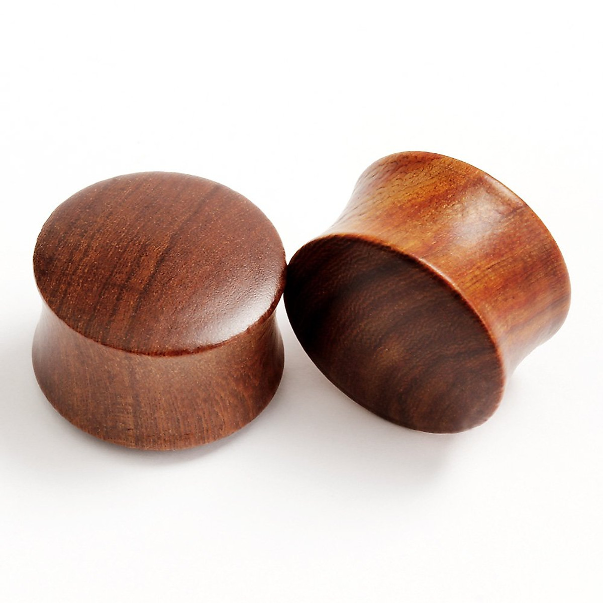 TBOSEN Set Of 4 Pairs Wood Gauges Ear Tunnels Double Flare Plugs Expander Body Piercing Jewelry