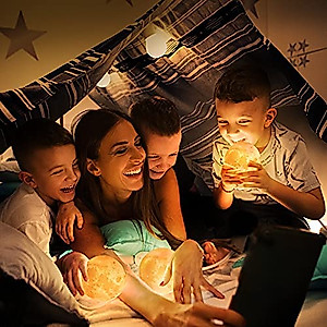 Balkwan Moon Lamp for Kids - 3D Magical Globe Ball for Space Decor - Classical Moon Night Light - Dimmable and Touch Control Design,Birthday Gifts for Women,Kids,Child and Baby Home Decor