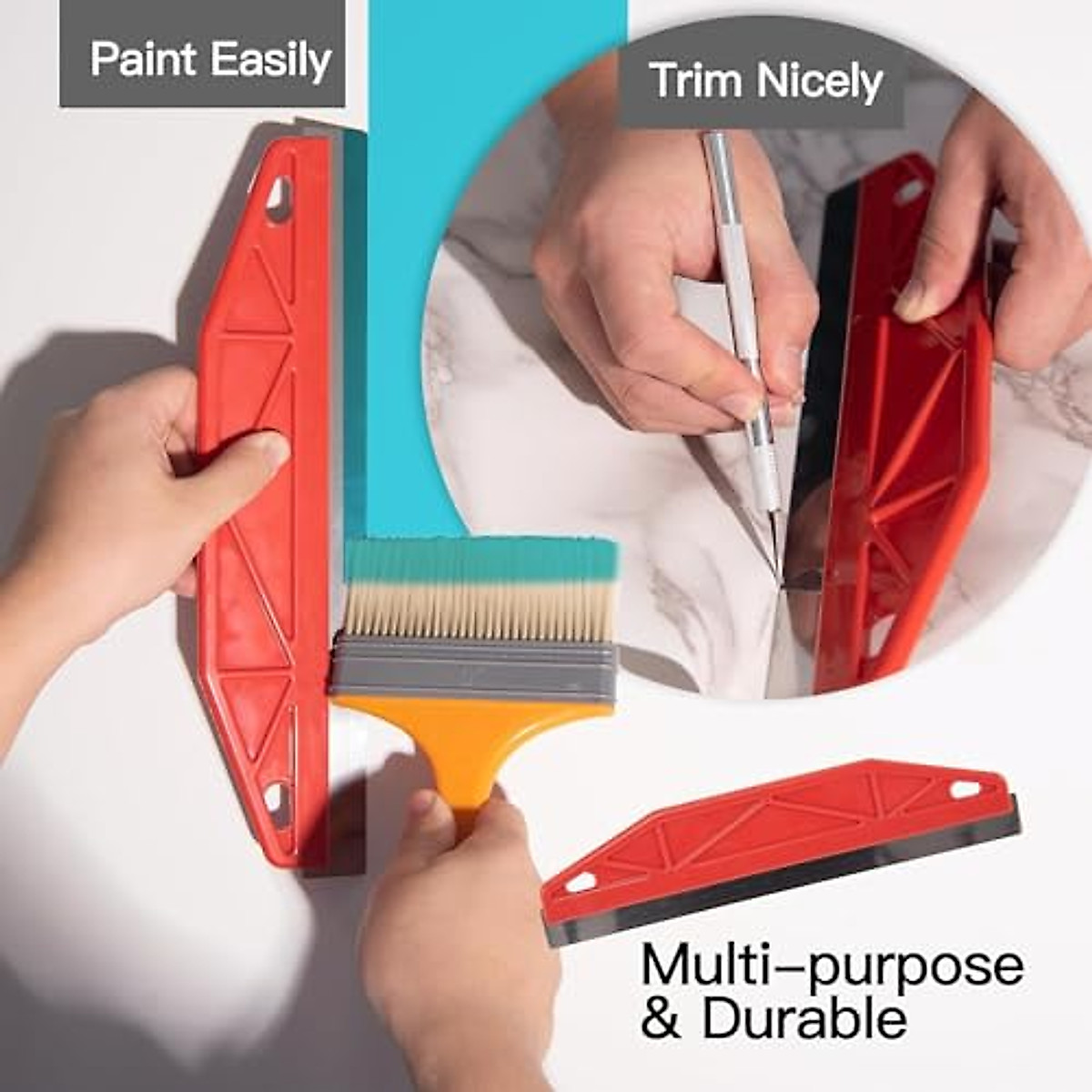 kobeIeen Wallpaper Smoothing Tool Multifunction Smoothing Tool Set for Peeling and Stick Backsplash Tiles Paper Vinyls