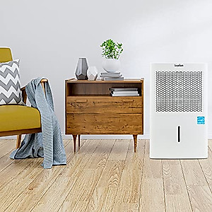 Ivation 4,500 Sq. Ft Energy Star Dehumidifier, Large Capacity Compressor De-humidifier for Extra Big Rooms and Basements w/Continuous Drain Hose Connector, Humidity Control, Auto Shutoff and Restart