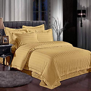 Cotton Home Depot Full Collection Bed Sheet Set 20 Inch Deep Pocket 4-Piece Bedding Set - Wrinkle, Stain, Fade Resistant - Yellow Gold