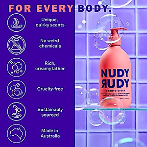 Nudy Rudy - Berrylicious Trio Bundle - Hand Cream, Liquid Hand Wash & Bar Soap - Organic Shea Butter - Natural - Non-Greasy - Moisturizer - Hand Lotion - Hand Soap - Body Wash - Skin Care - 3 Pack