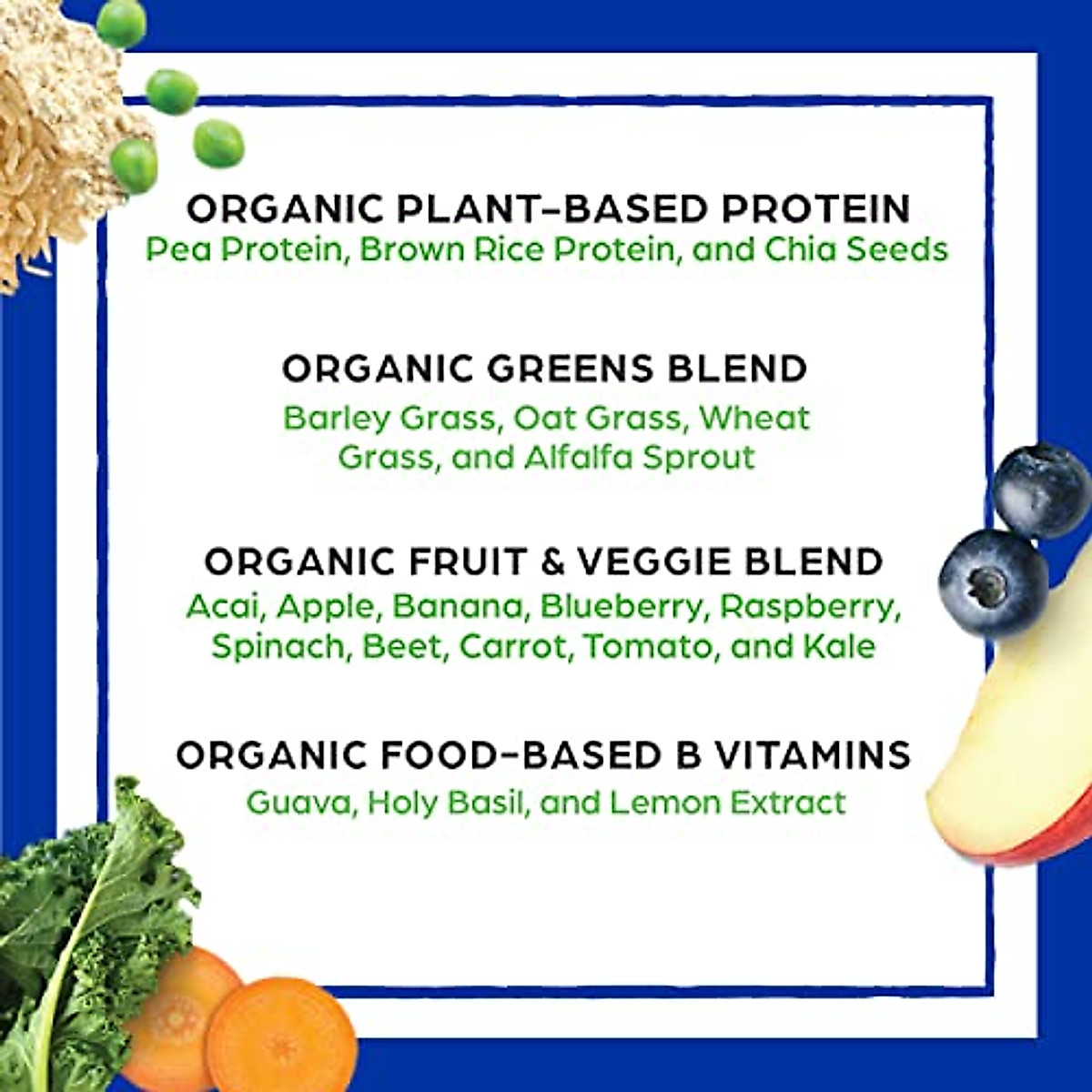 Vegan Protein Meal Replacement Powder by Orgain - 20g of Protein, Certified Organic and Plant Based, No Gluten, Soy or Dairy, Non-GMO, Vanilla Bean, 2.01lb (Packaging May Vary)