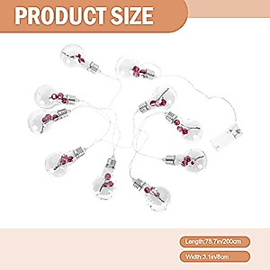 ibasenice LED String Lamp Lightbulb String Light Festival Fairy Light Holiday Party Hanging Light Decoration for Home Garden Yard Lawn