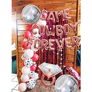 JeVenis Same Cowboy Forever Balloons Same Cowboy Forever Bachelorette Decoration Western Bachelorette Party Decorations Cowgirl Nashville Bridal Shower Supplies