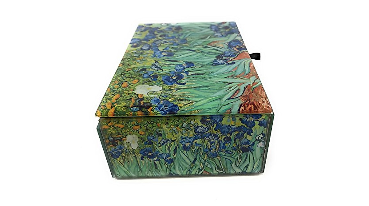 Vincent Van Gogh Iris Jewelry Keepsake Box - Artistic & Elegant Storage