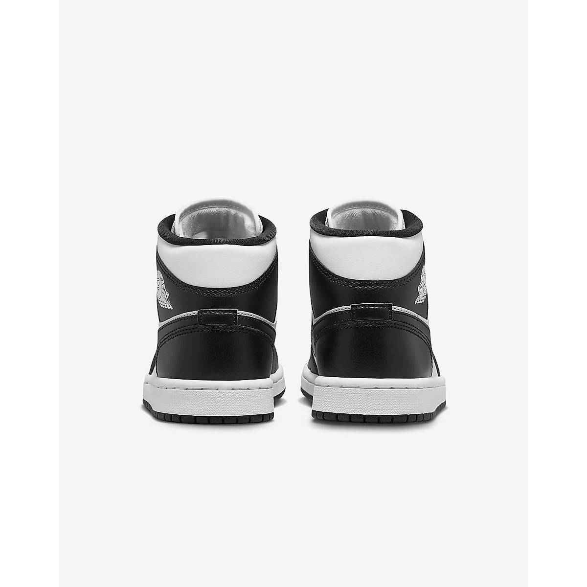 Jordan 1 Mid Women White/Black-Panda Mid DV0991-101 9.5
