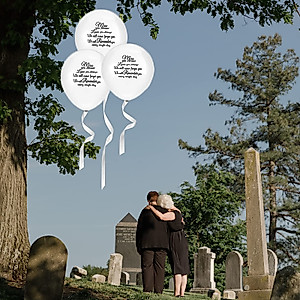 50 Pcs Memorial Funeral Balloons - Biodegradable White Balloons for Release,Funeral Decorations for Life Memorial Service Balloon Release Anniversary