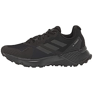 adidas mens Terrex Soulstride Trail Running Shoe, Black/Carbon/Grey, 12 US