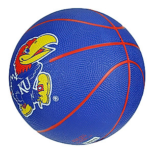 adidas NCAA Kansas Jayhawks Official Men's Team Logo and Colors Basketball, Size 7