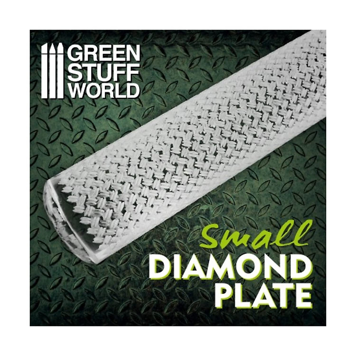 Green Stuff World Rolling Pin – Diamond Plate Small 2510